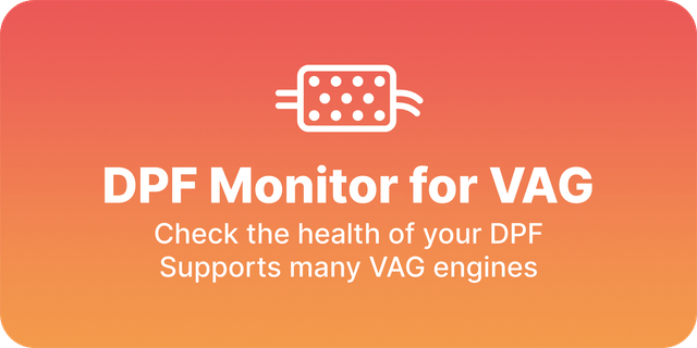 DPF Monitor for VAG
